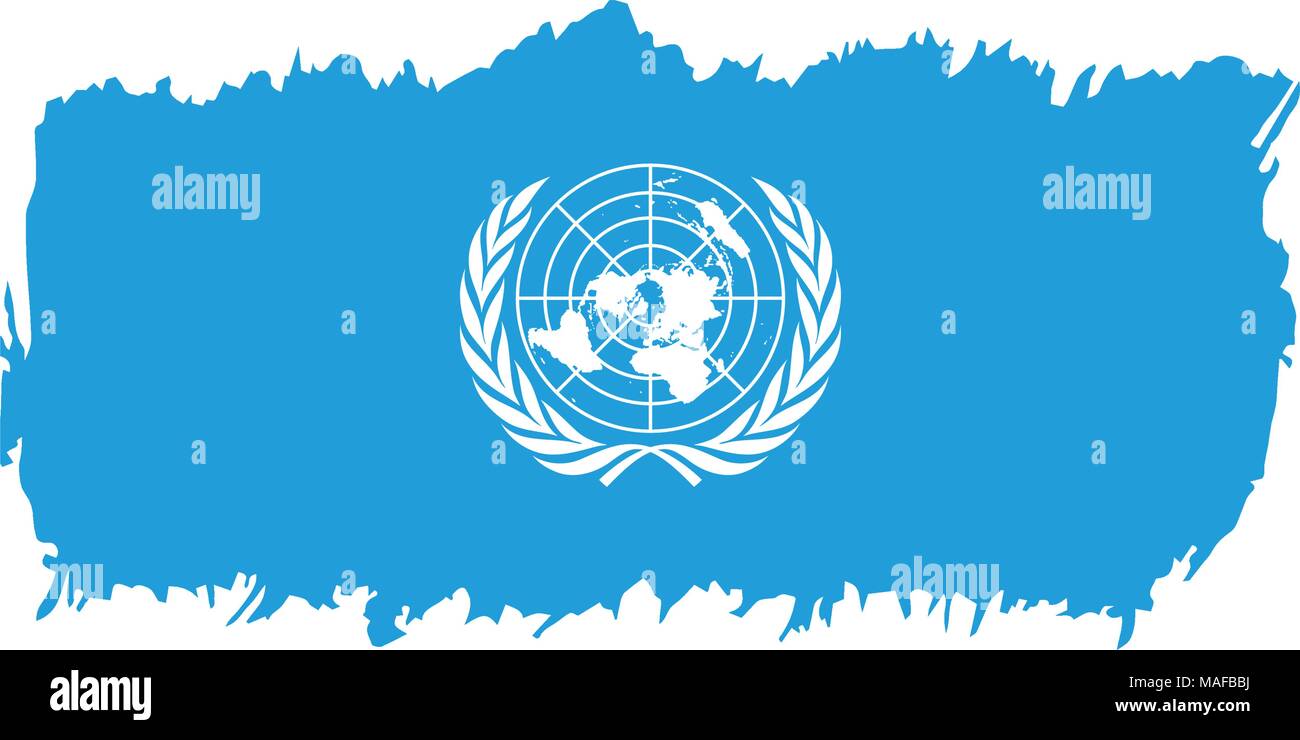 UN flag, vector illustration Stock Vector Image & Art - Alamy
