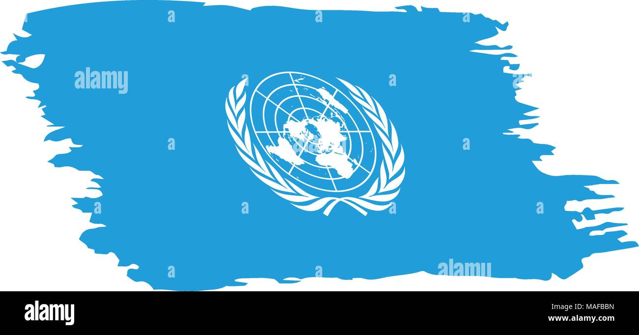 UN flag, vector illustration Stock Vector Image & Art - Alamy