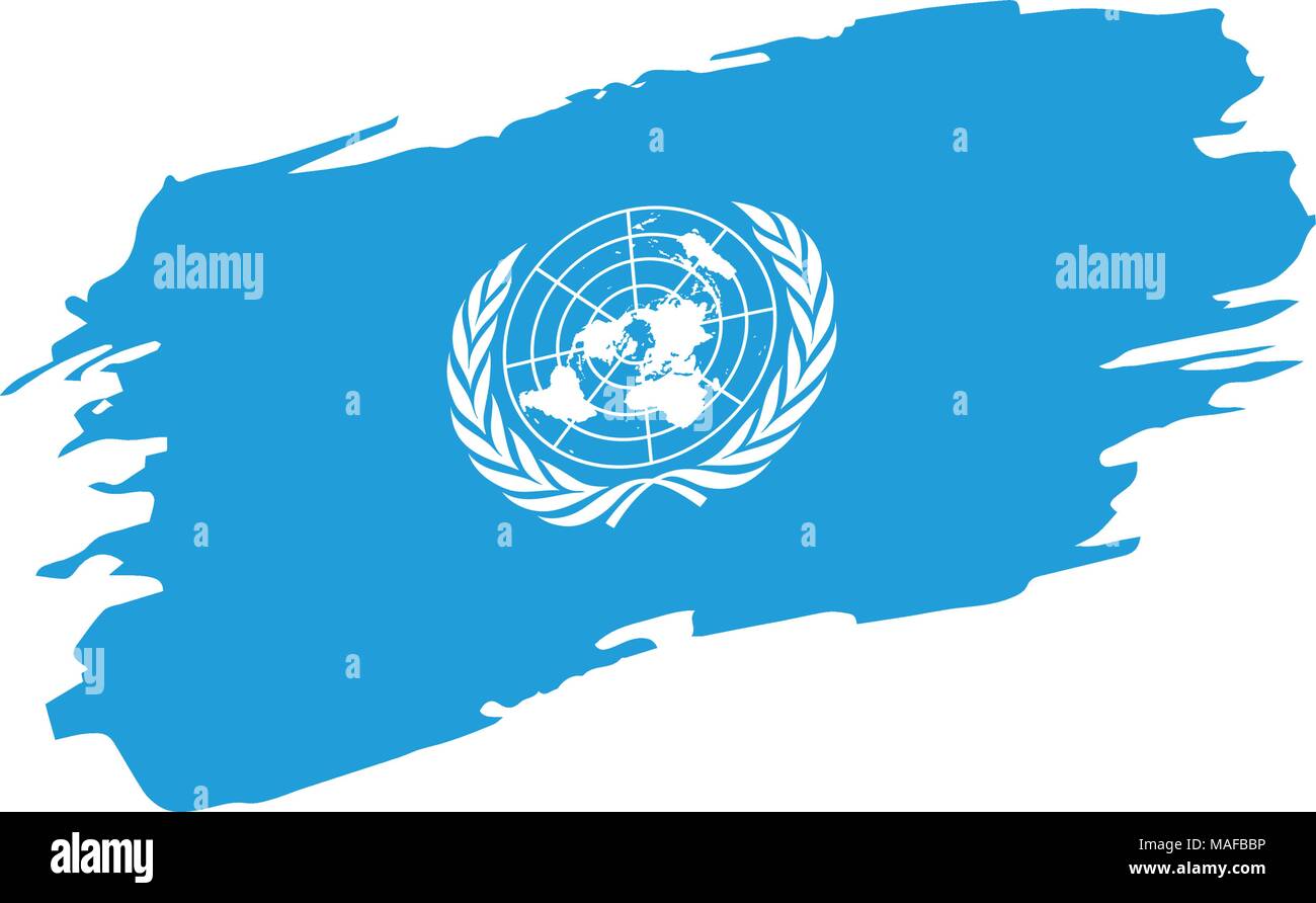 UN flag, vector illustration Stock Vector Image & Art - Alamy
