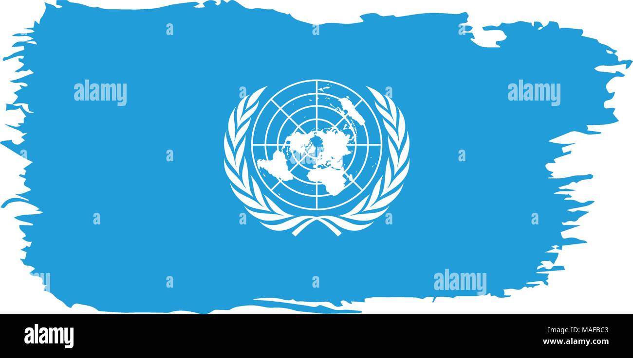UN flag, vector illustration Stock Vector Image & Art - Alamy