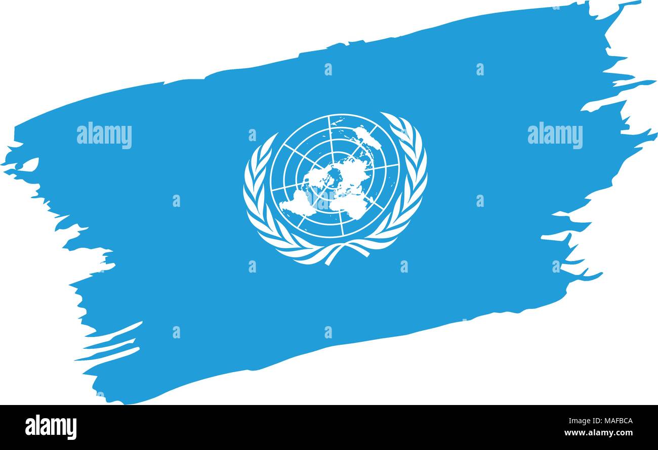 UN flag, vector illustration Stock Vector Image & Art - Alamy