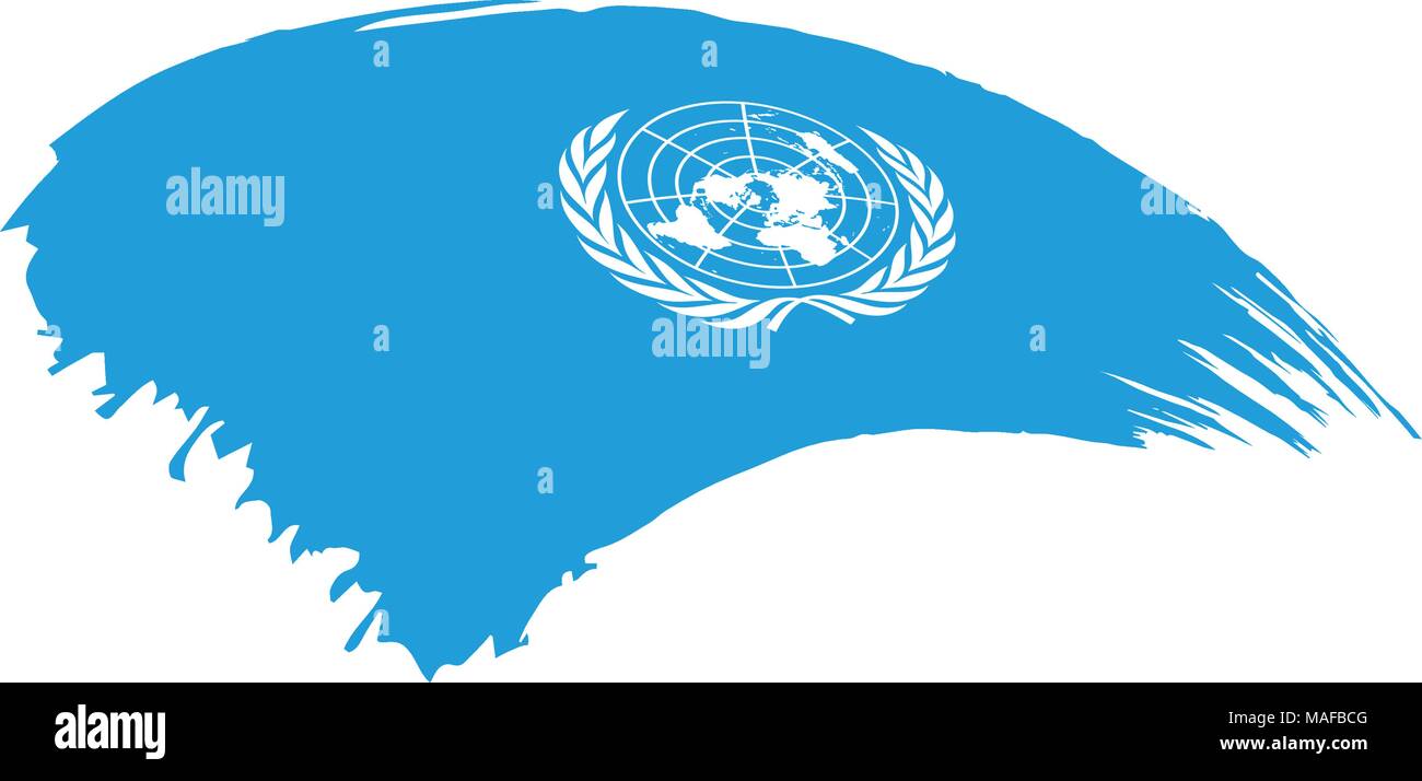 UN flag, vector illustration Stock Vector Image & Art - Alamy