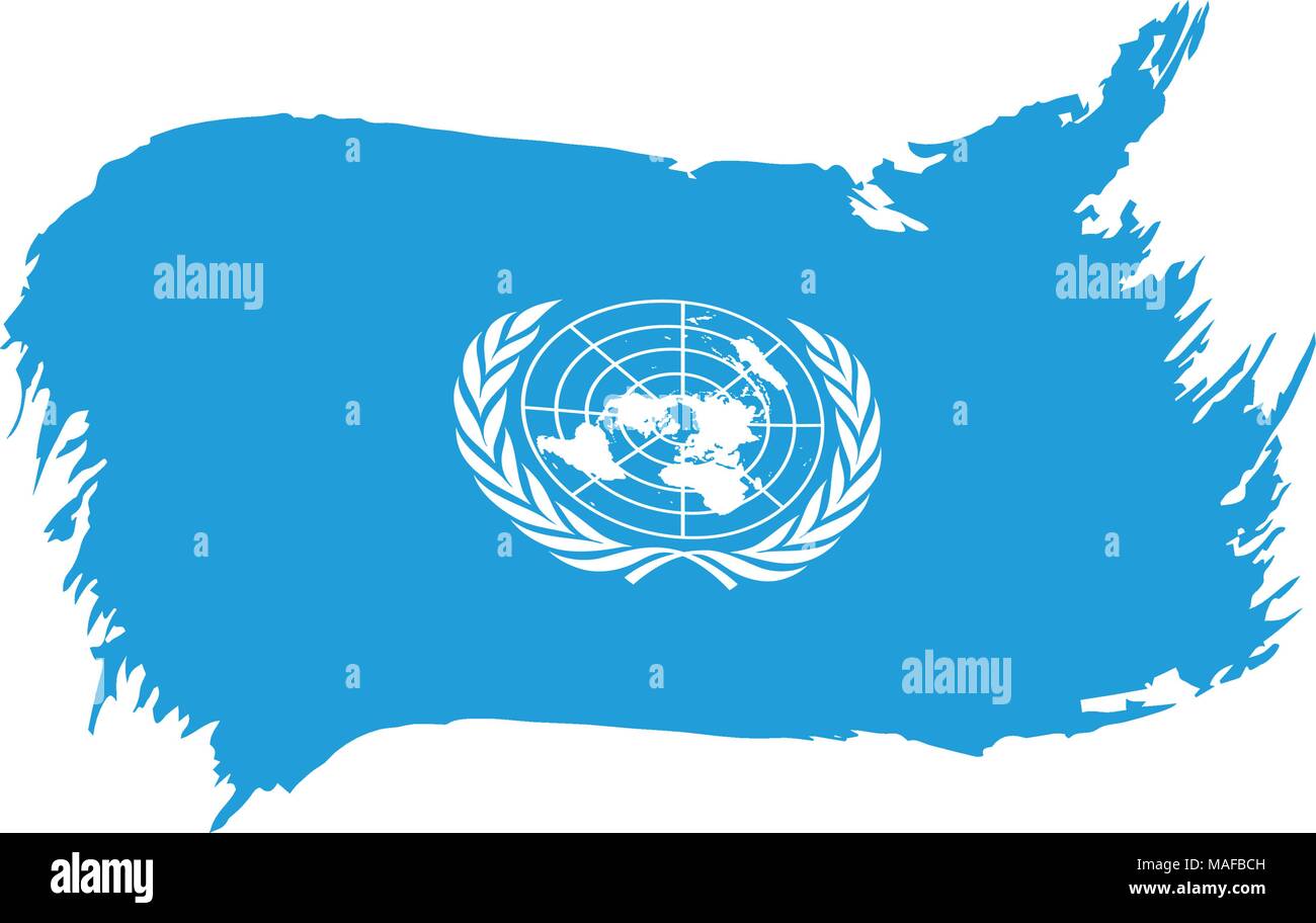 UN flag, vector illustration Stock Vector Image & Art - Alamy