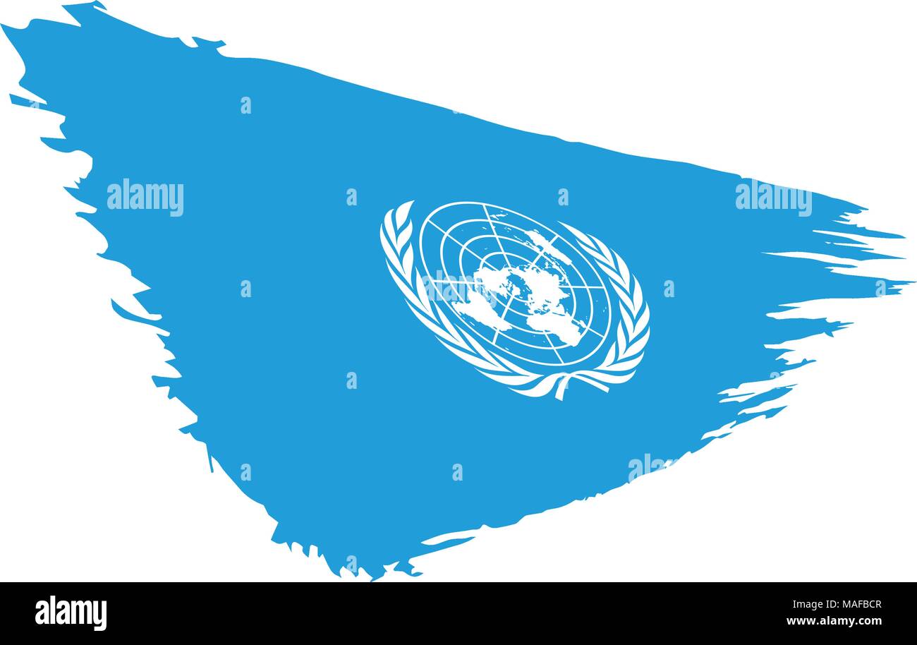 UN flag, vector illustration Stock Vector Image & Art - Alamy