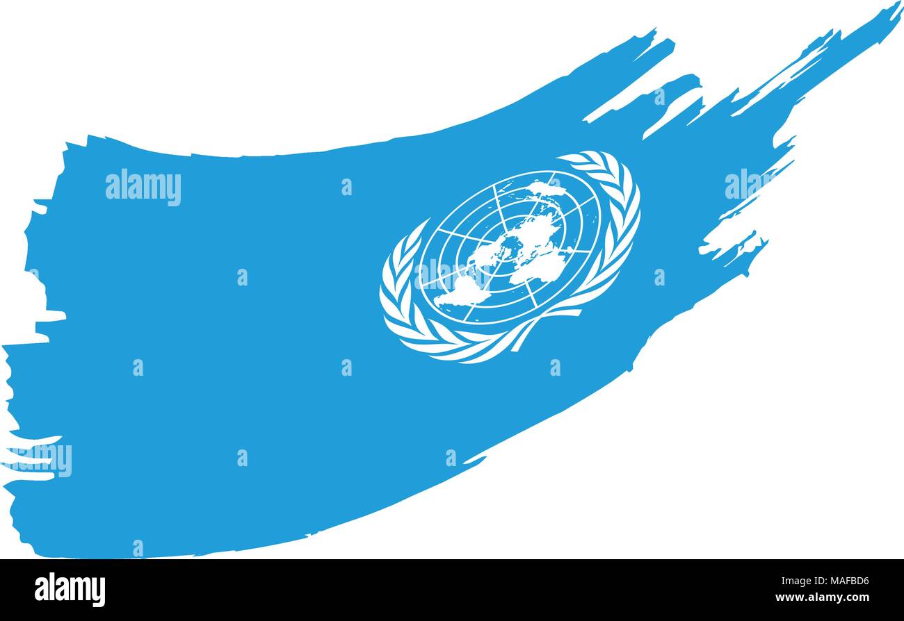 UN flag, vector illustration Stock Vector Image & Art - Alamy