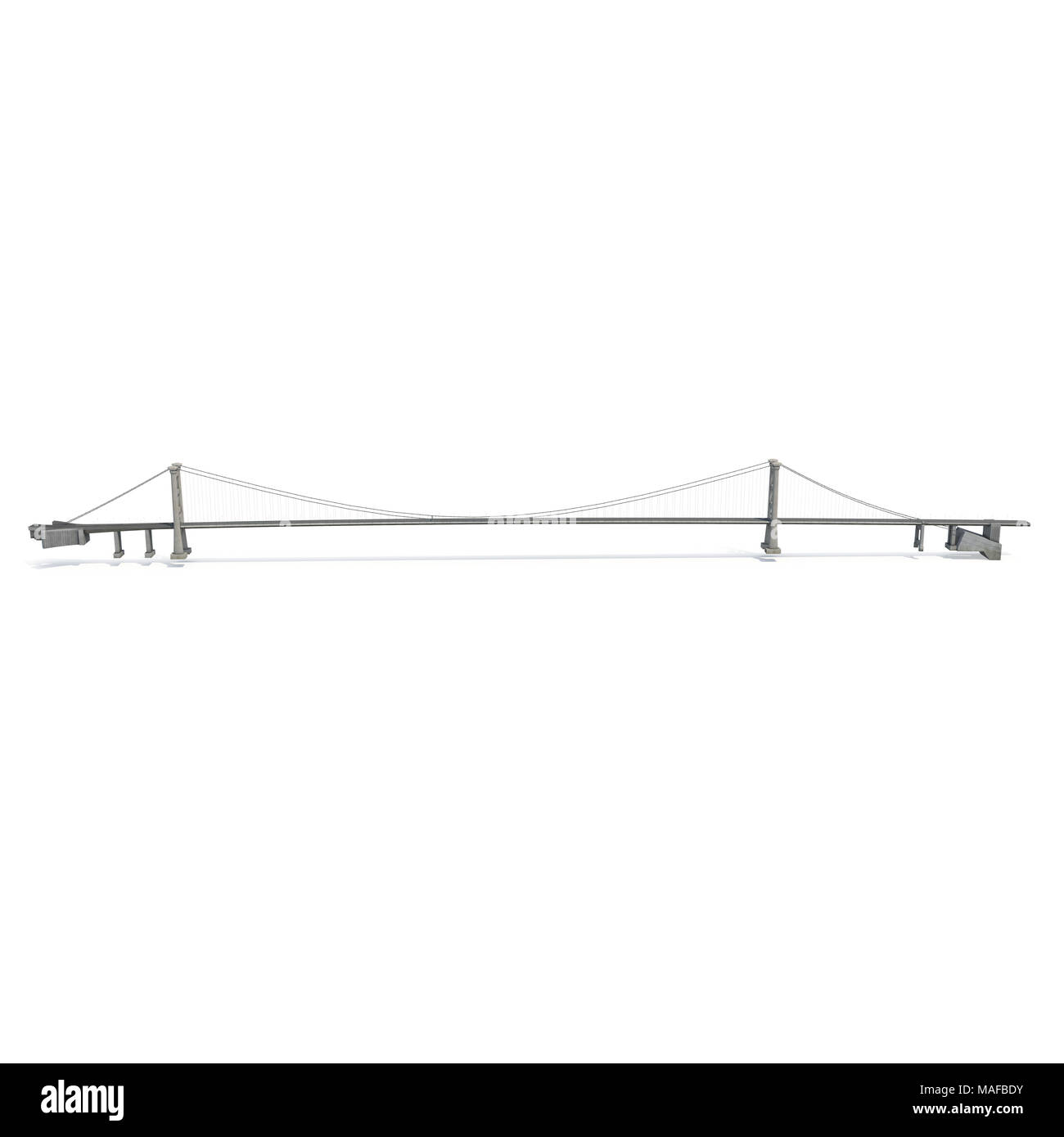 Side view of steel bridge Cut Out Stock Images & Pictures - Alamy