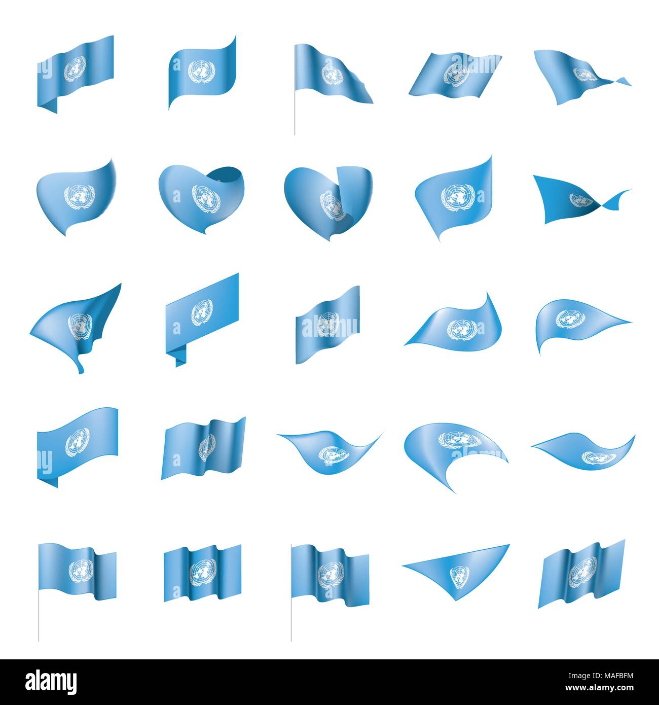 UN flag, vector illustration Stock Vector Image & Art - Alamy