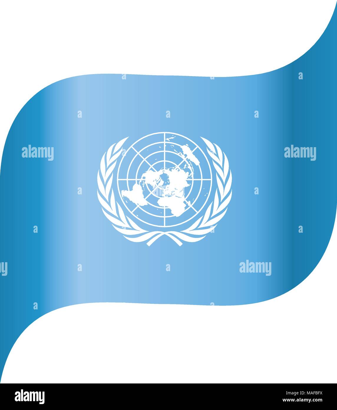 UN flag, vector illustration Stock Vector Image & Art - Alamy
