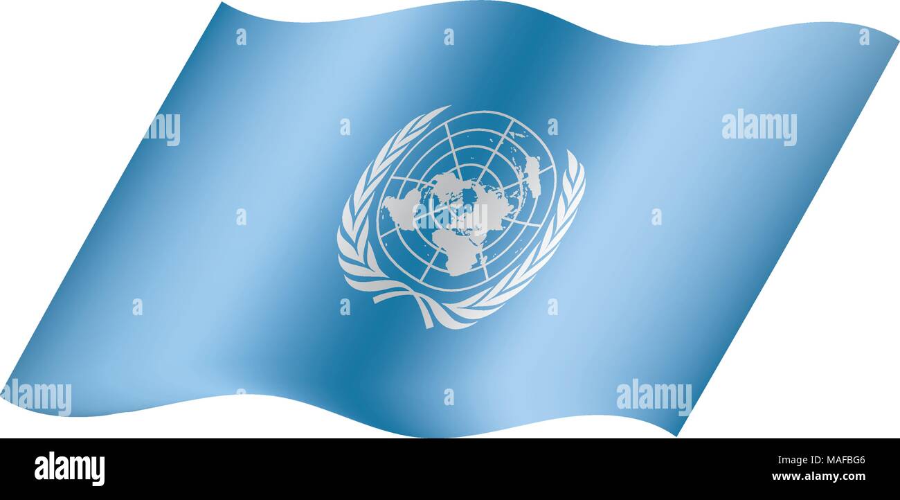 UN flag, vector illustration Stock Vector Image & Art - Alamy