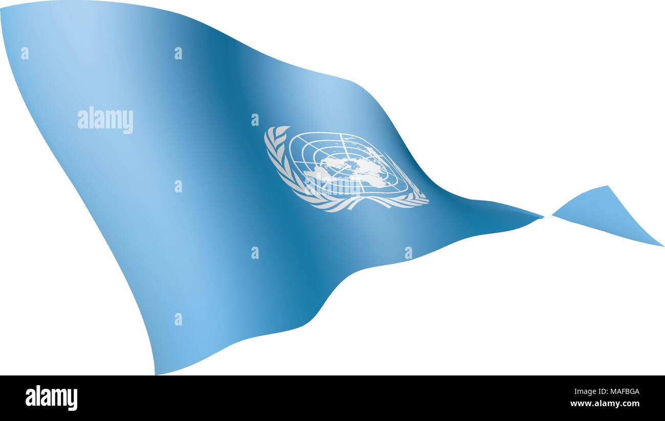 UN flag, vector illustration Stock Vector Image & Art - Alamy
