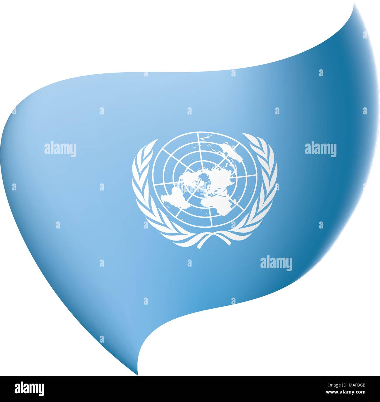 UN flag, vector illustration Stock Vector Image & Art - Alamy