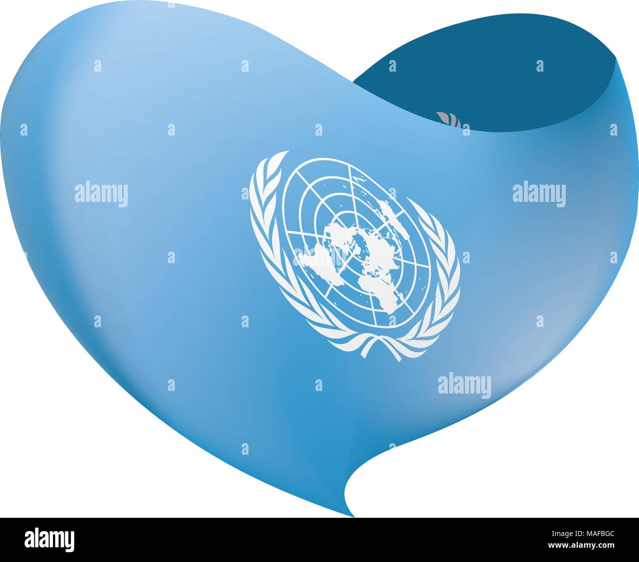 UN flag, vector illustration Stock Vector Image & Art - Alamy