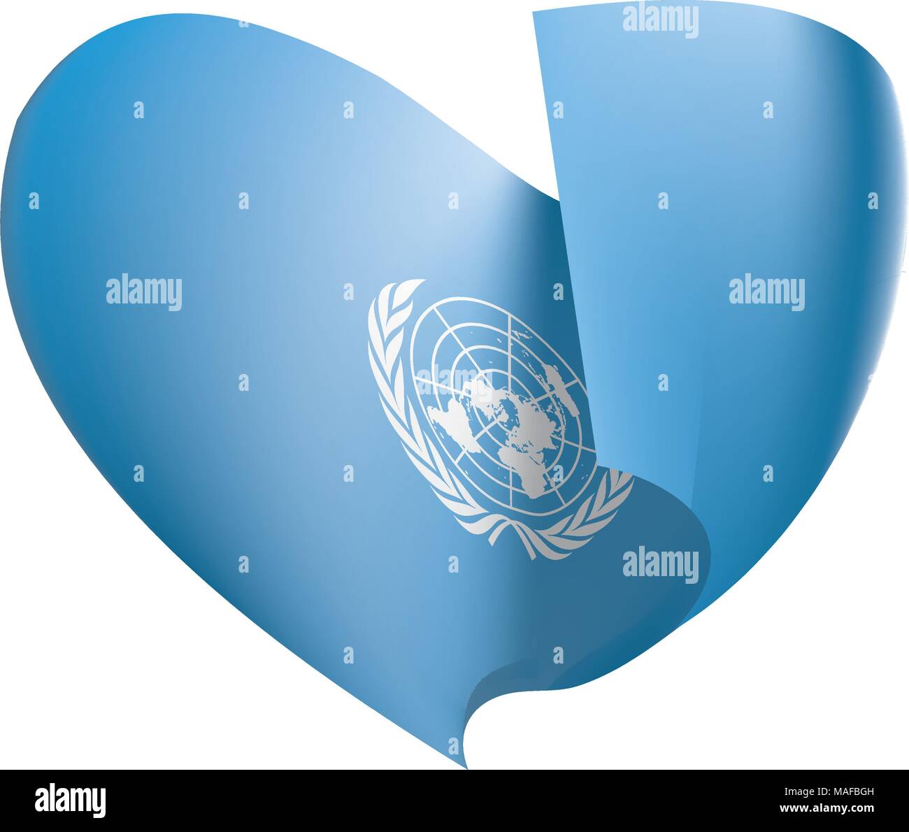 UN flag, vector illustration Stock Vector Image & Art - Alamy