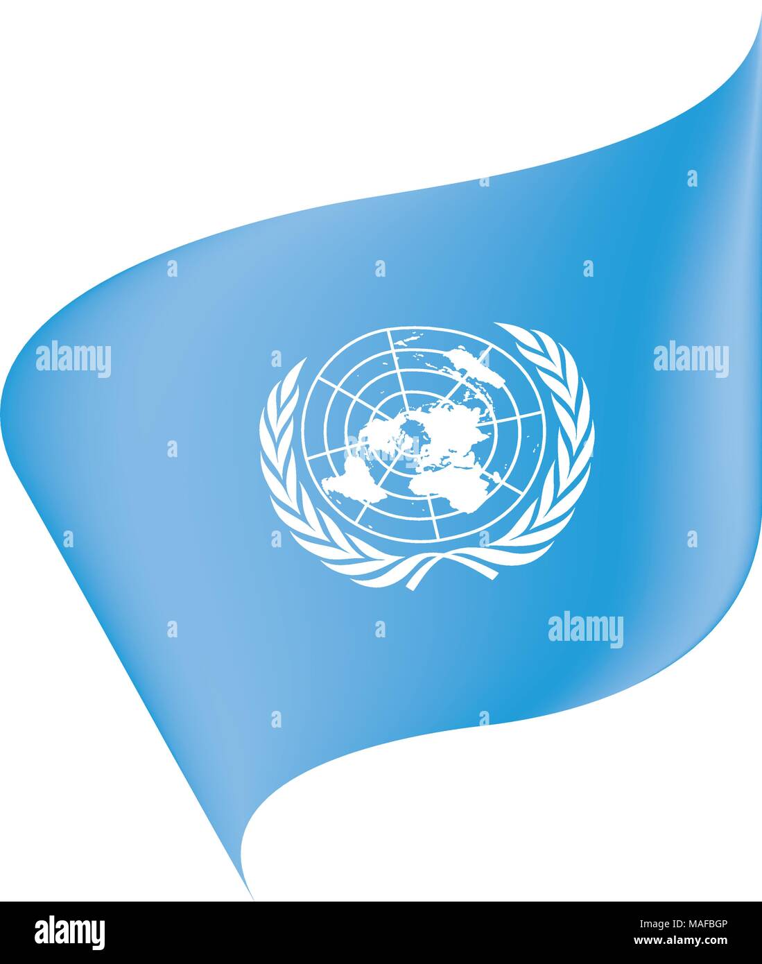 UN flag, vector illustration Stock Vector Image & Art - Alamy