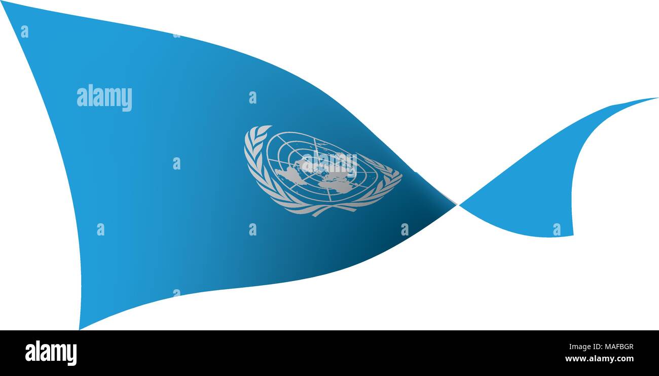 UN flag, vector illustration Stock Vector Image & Art - Alamy
