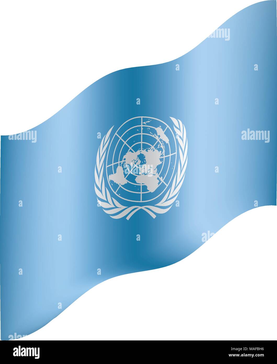 UN flag, vector illustration Stock Vector Image & Art - Alamy