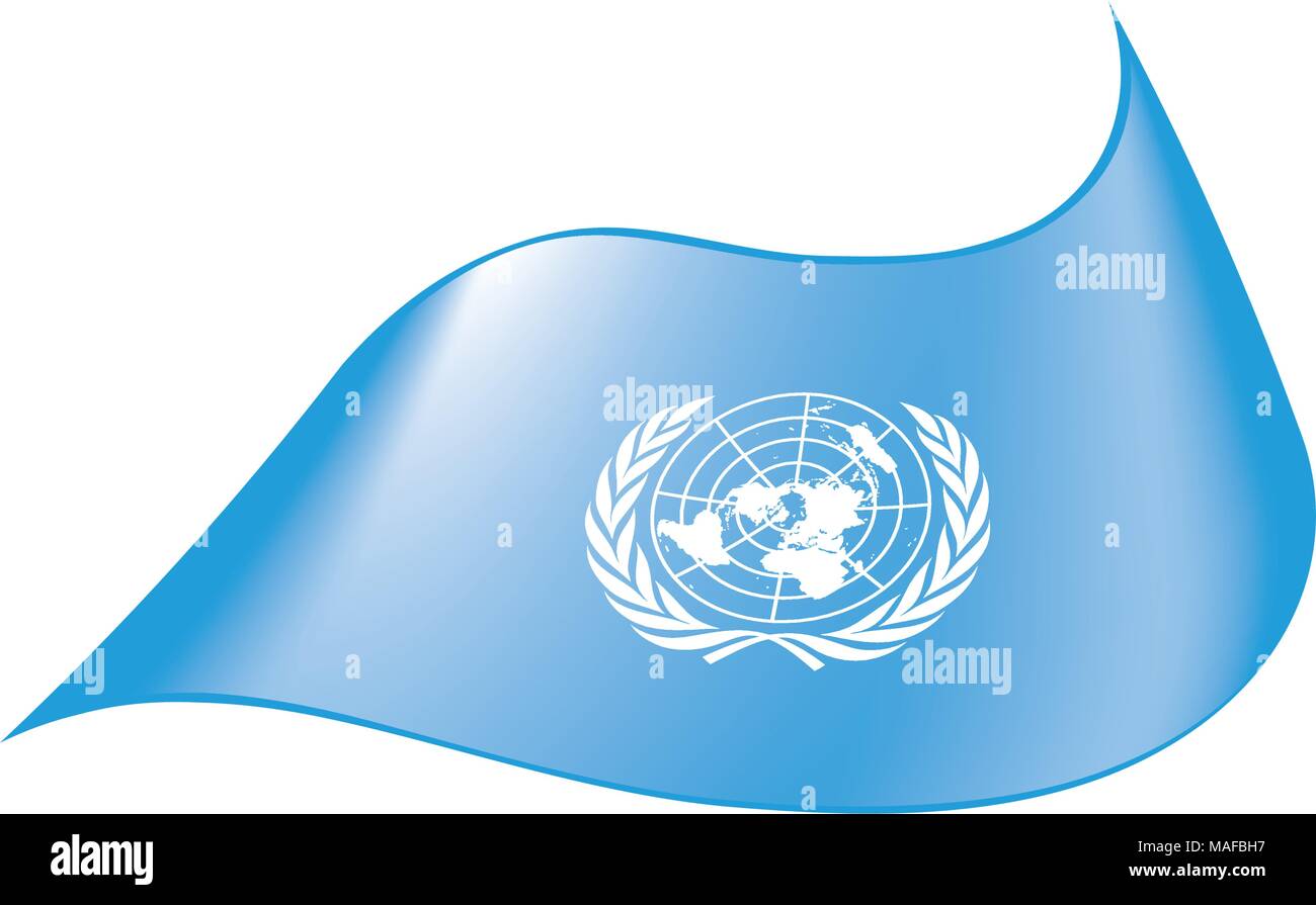 UN flag, vector illustration Stock Vector Image & Art - Alamy