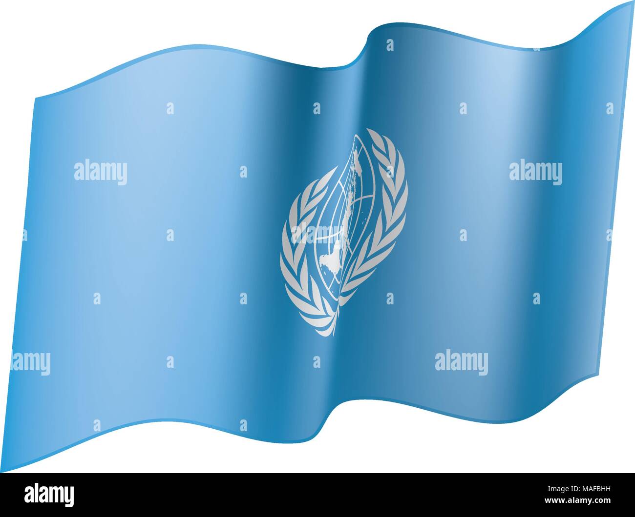 UN flag, vector illustration Stock Vector Image & Art - Alamy
