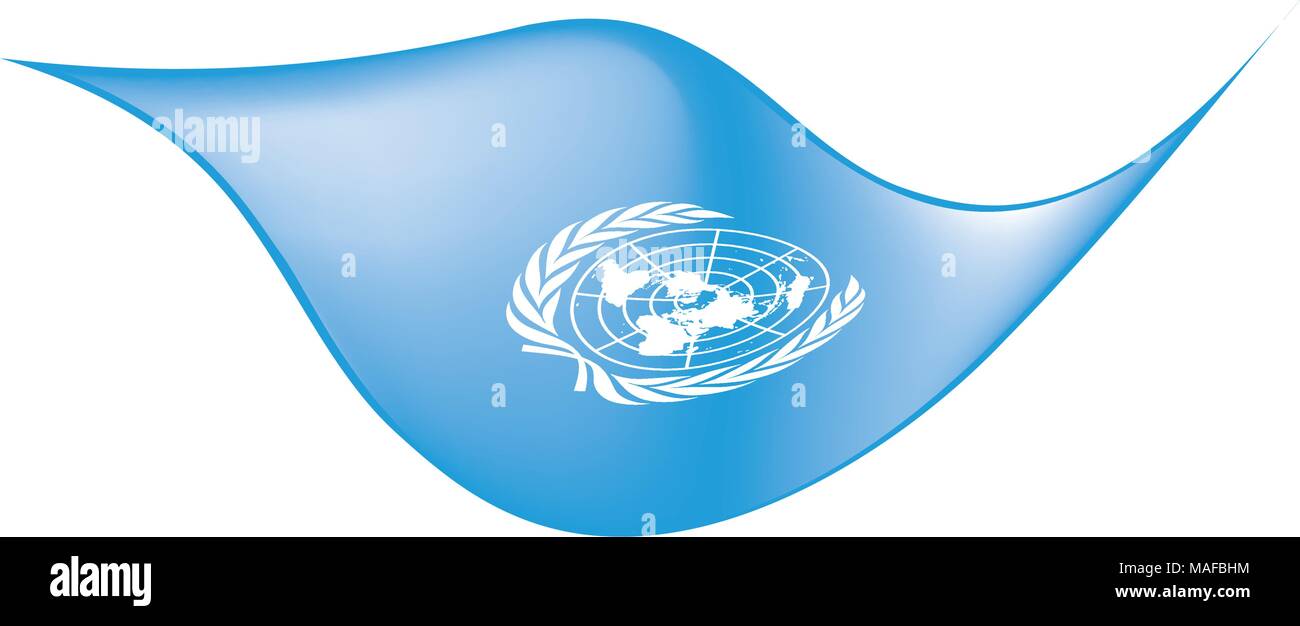 UN flag, vector illustration Stock Vector Image & Art - Alamy