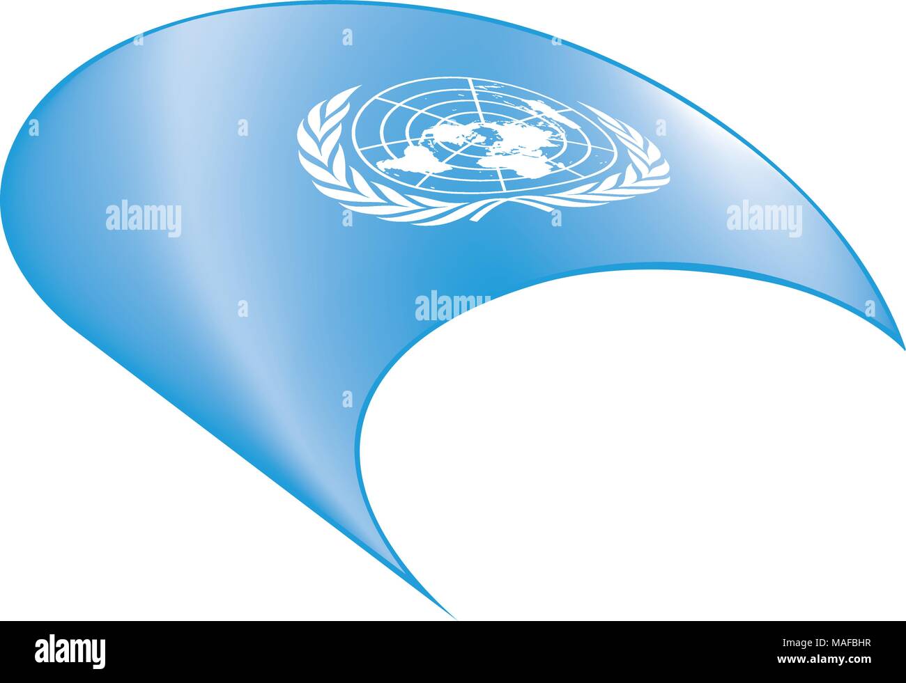 UN flag, vector illustration Stock Vector Image & Art - Alamy
