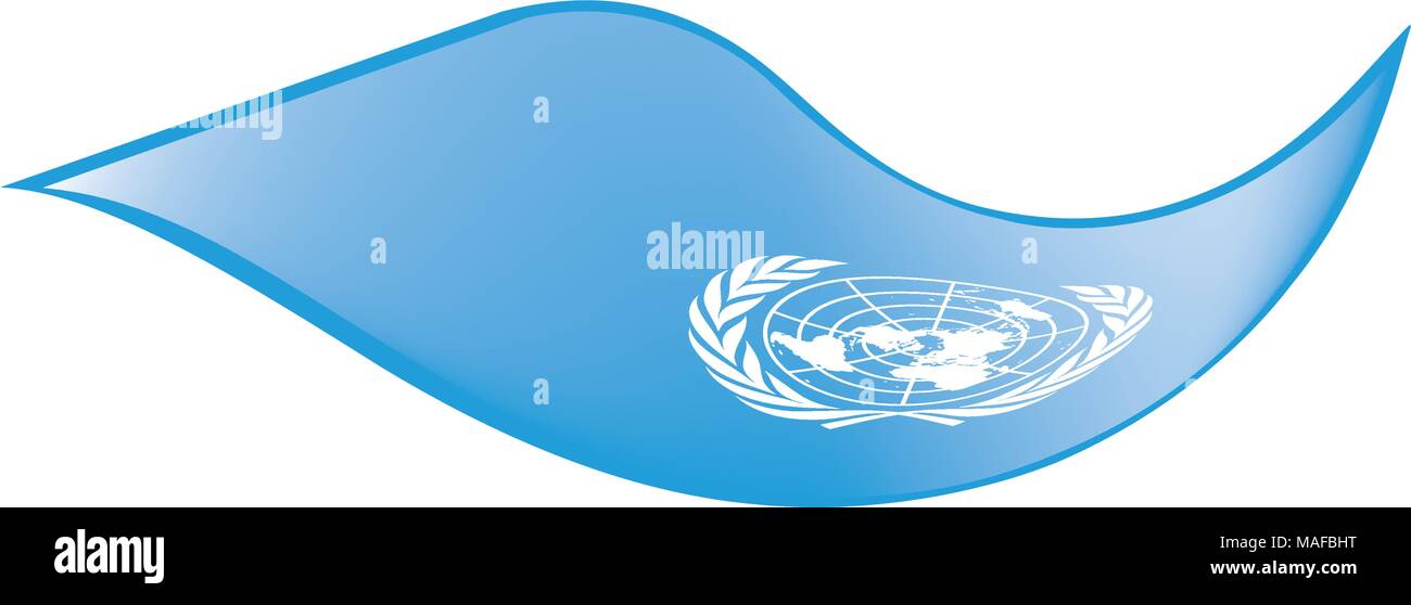 UN flag, vector illustration Stock Vector Image & Art - Alamy