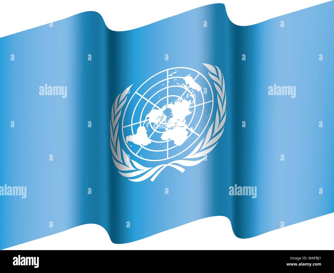 UN flag, vector illustration Stock Vector Image & Art - Alamy