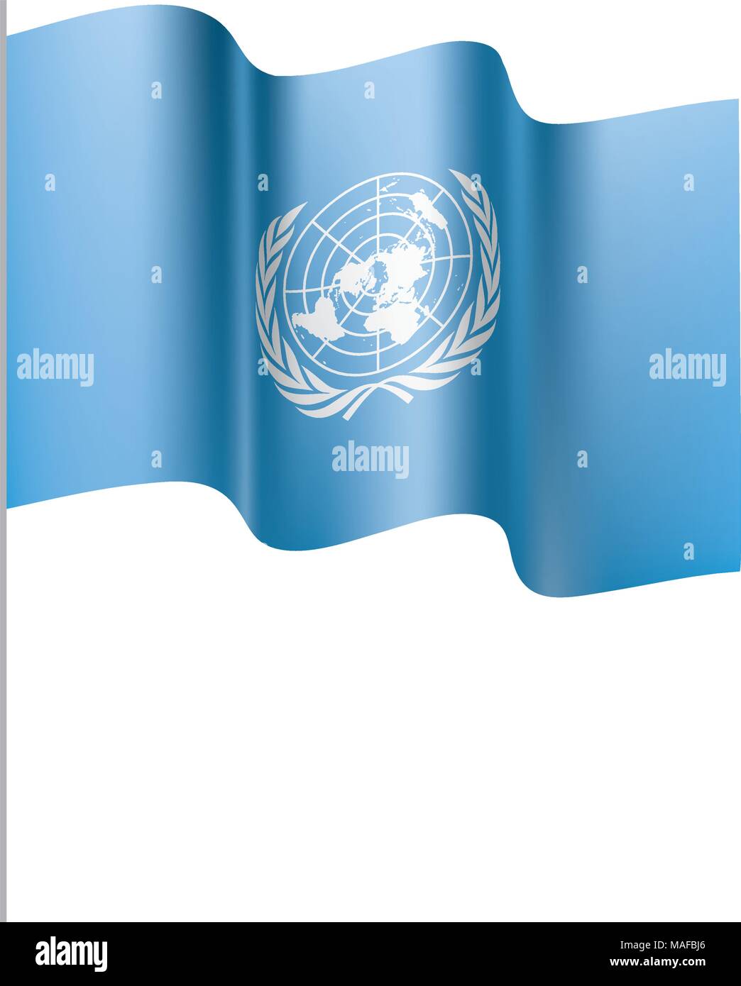 UN flag, vector illustration Stock Vector Image & Art - Alamy