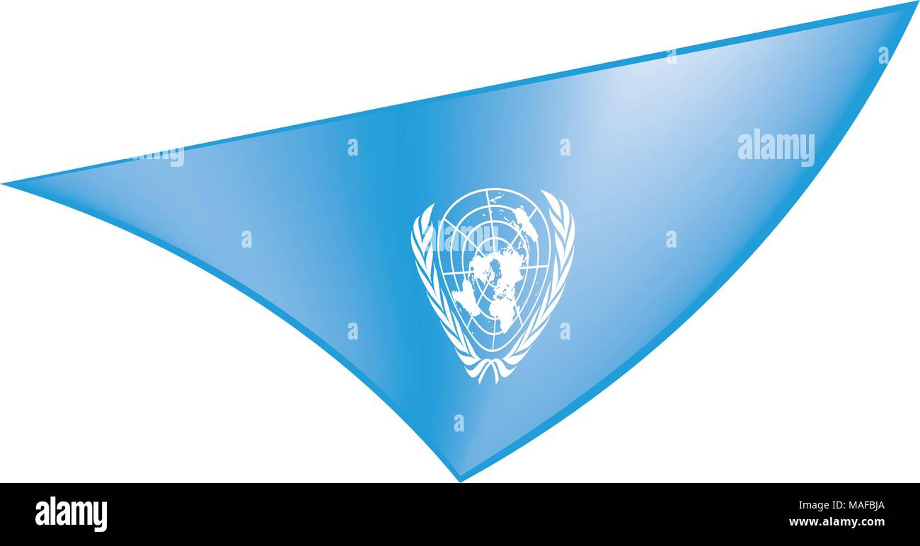 UN flag, vector illustration Stock Vector Image & Art - Alamy
