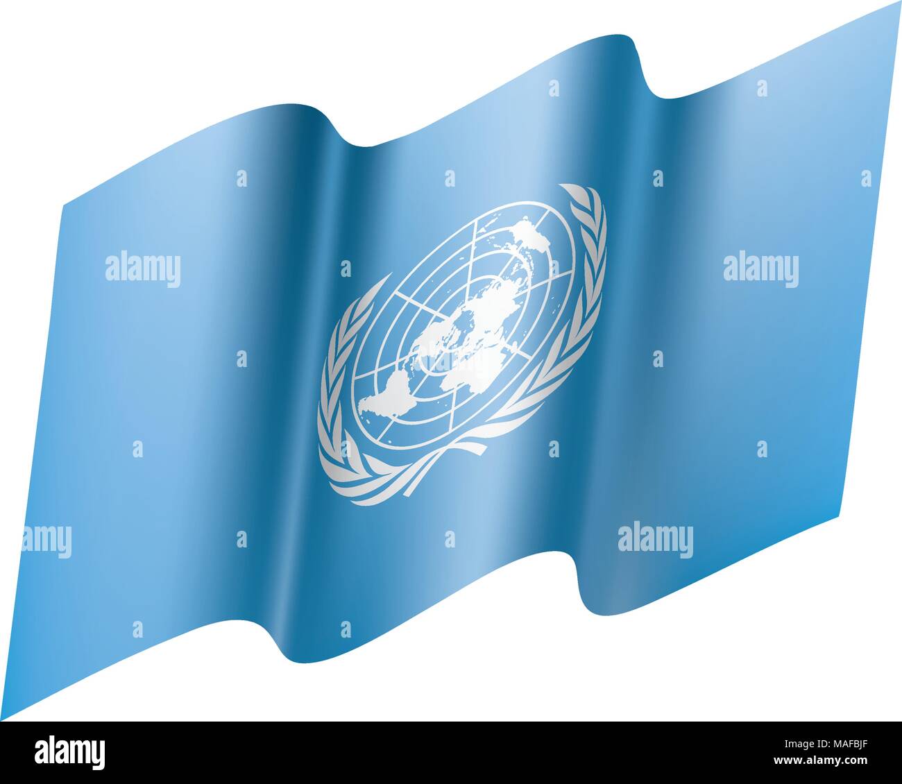 UN flag, vector illustration Stock Vector Image & Art - Alamy