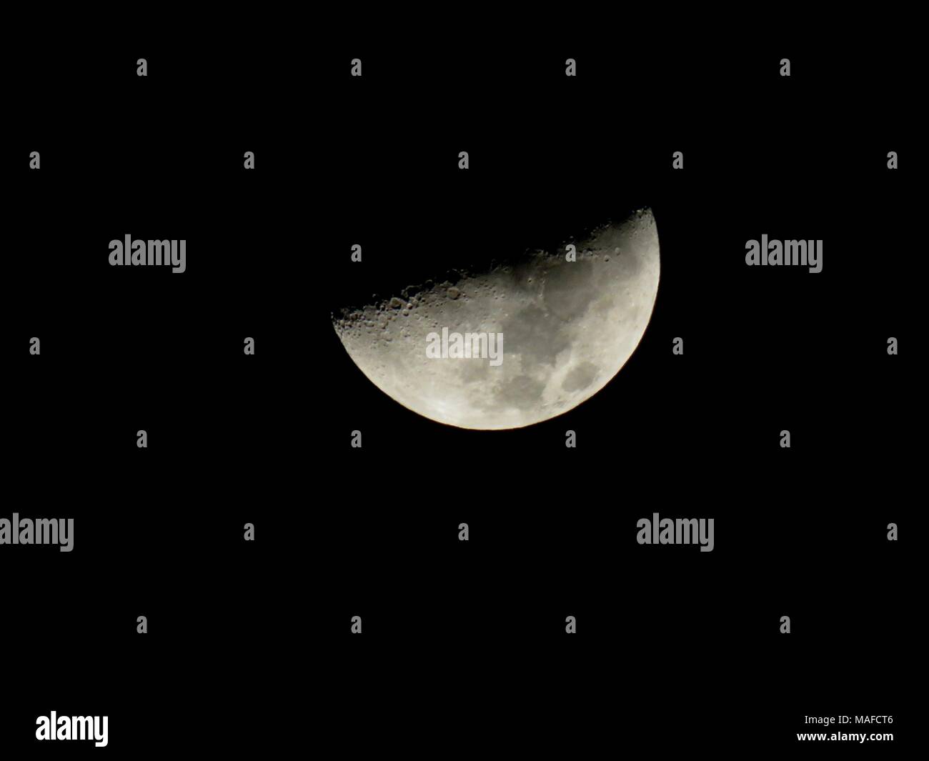 Half Moon Original White Stock Photo - Alamy