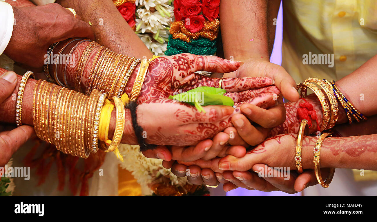 traditional South Indian wedding rituals Stock Photo - Alamy