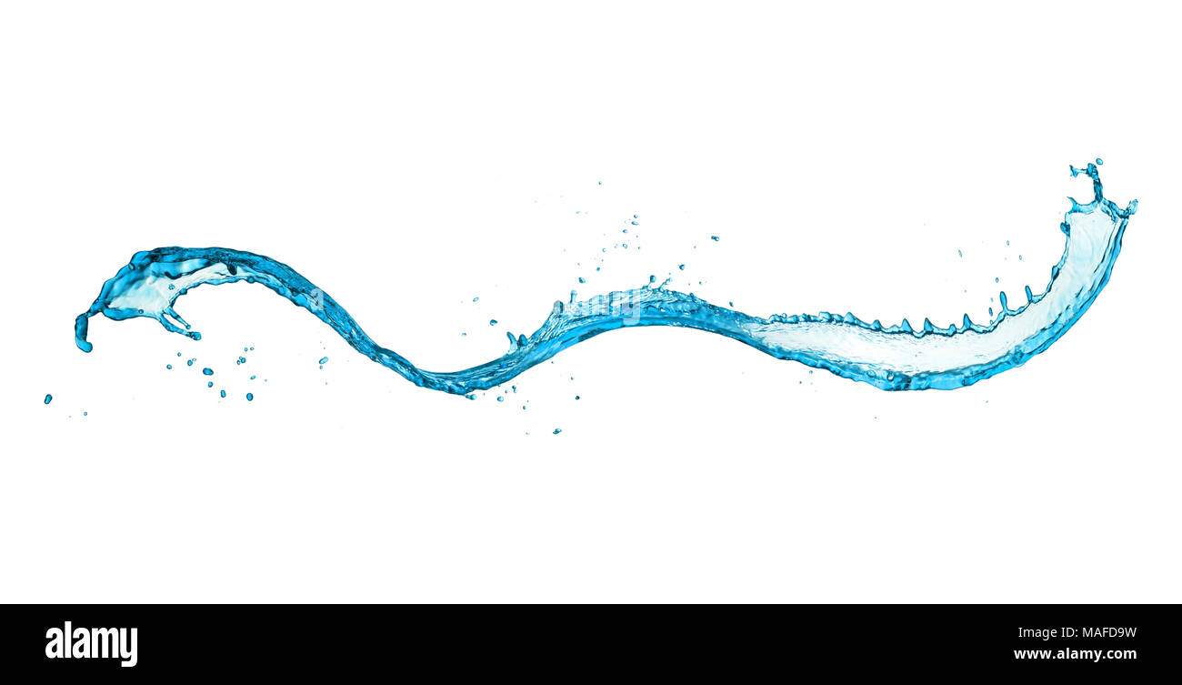 Water splash abstract shape isolated on white background. High ...