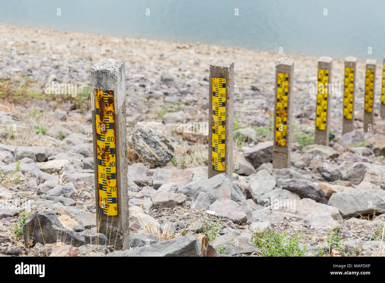 Dam water level measurement hi-res stock photography and images - Alamy