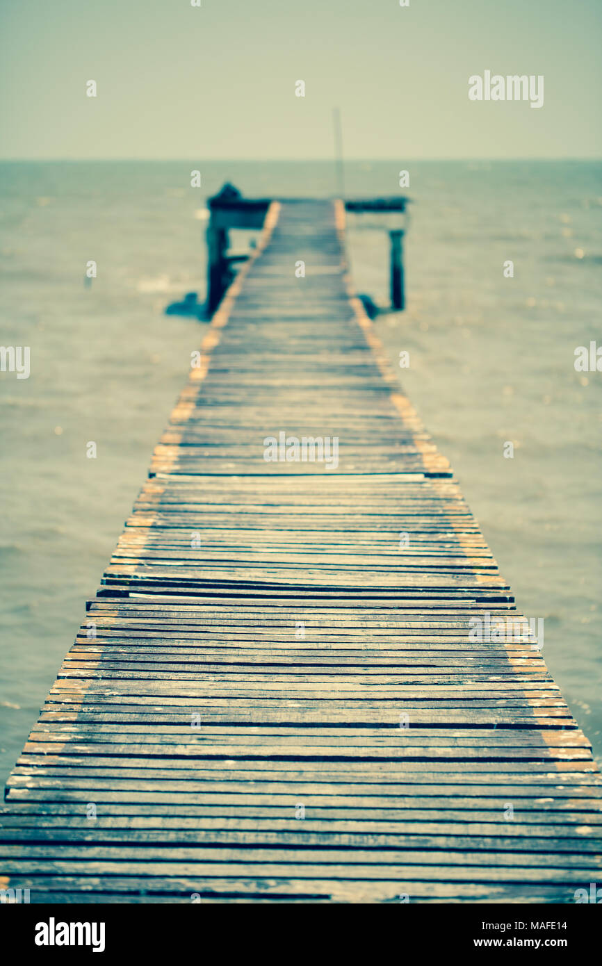 old wood bridge pier Stock Photo - Alamy