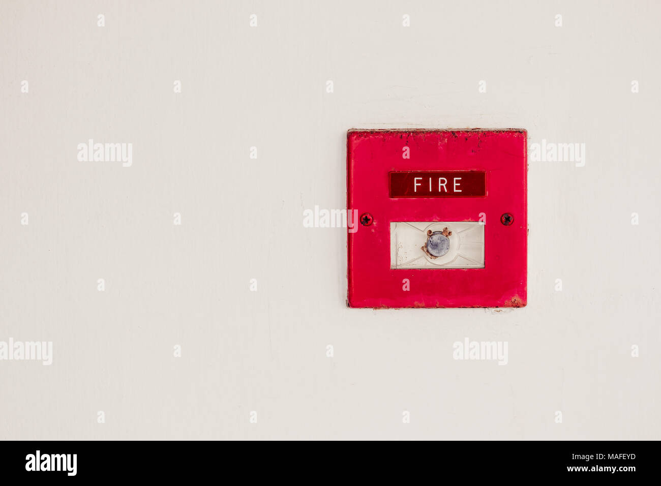 Old fire alarm system hi-res stock photography and images - Alamy