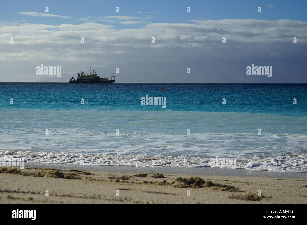 Praia da Laginha, Beach of Mindelo, Mindelo, São Vicente, Cape Verde ...