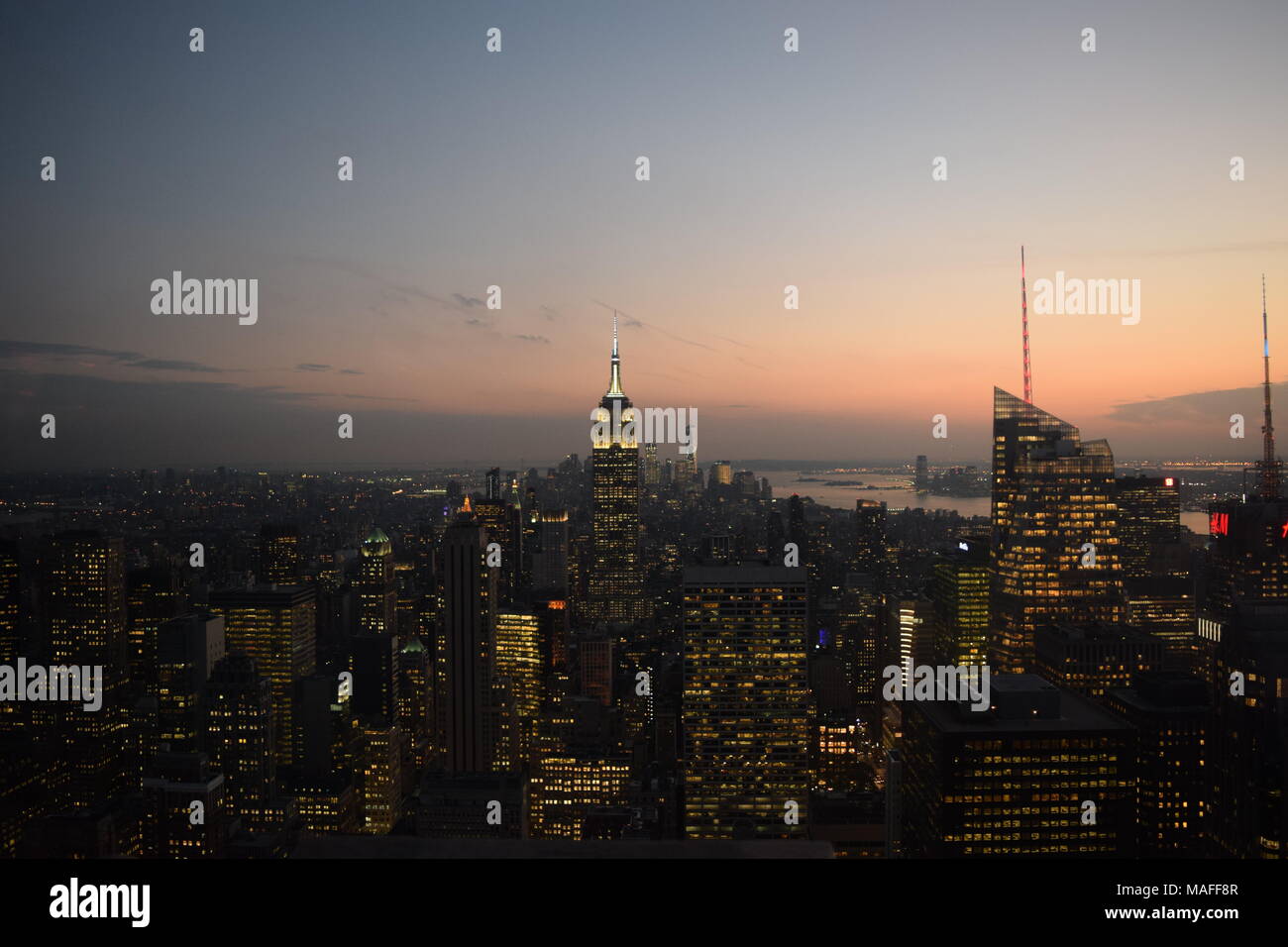 New York Skyline ( Top View Stock Photo - Alamy