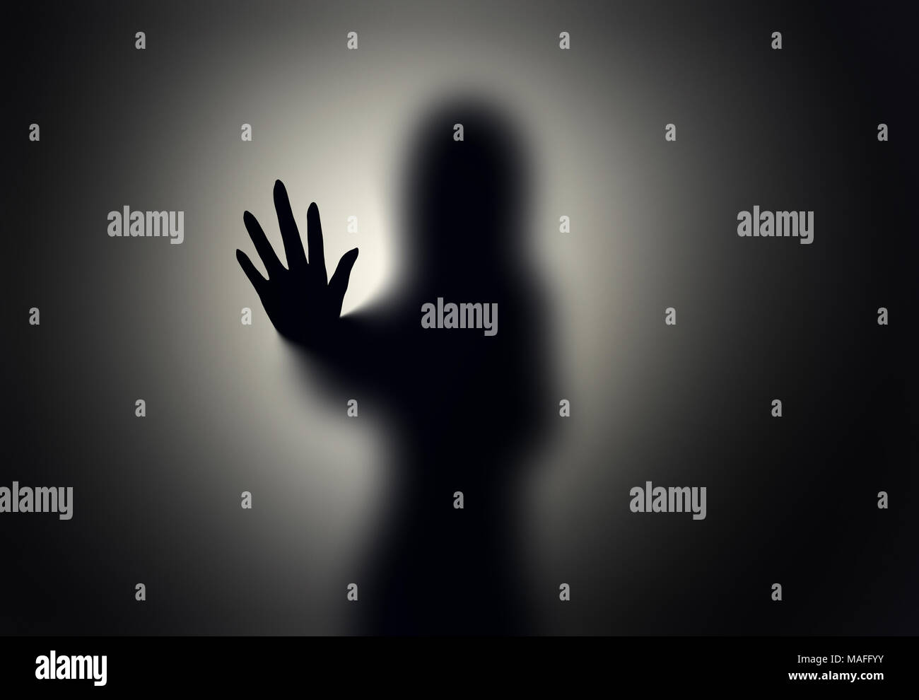 Ghost hand woman version Stock Photo - Alamy