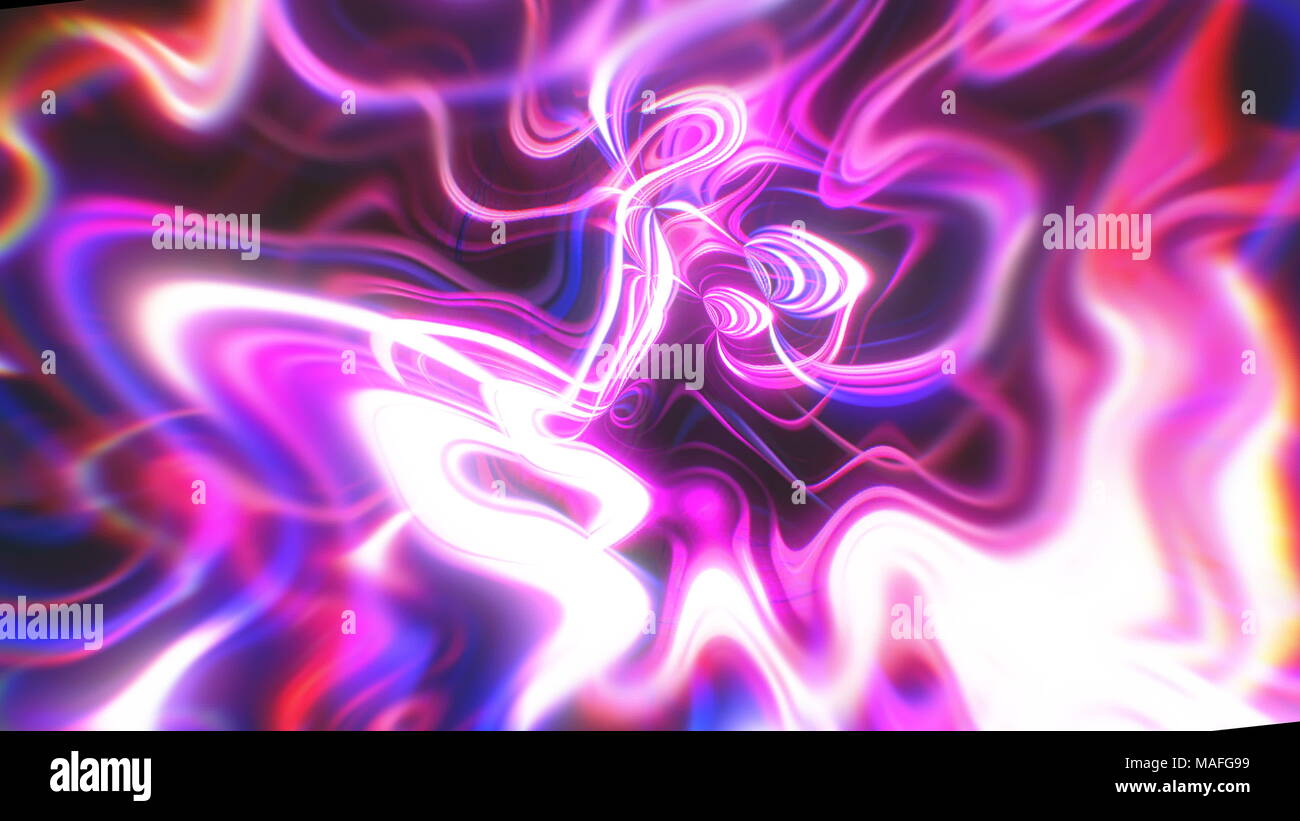 Abstract glow energy background with visual illusion and wave effects, 3d rendering computer ...