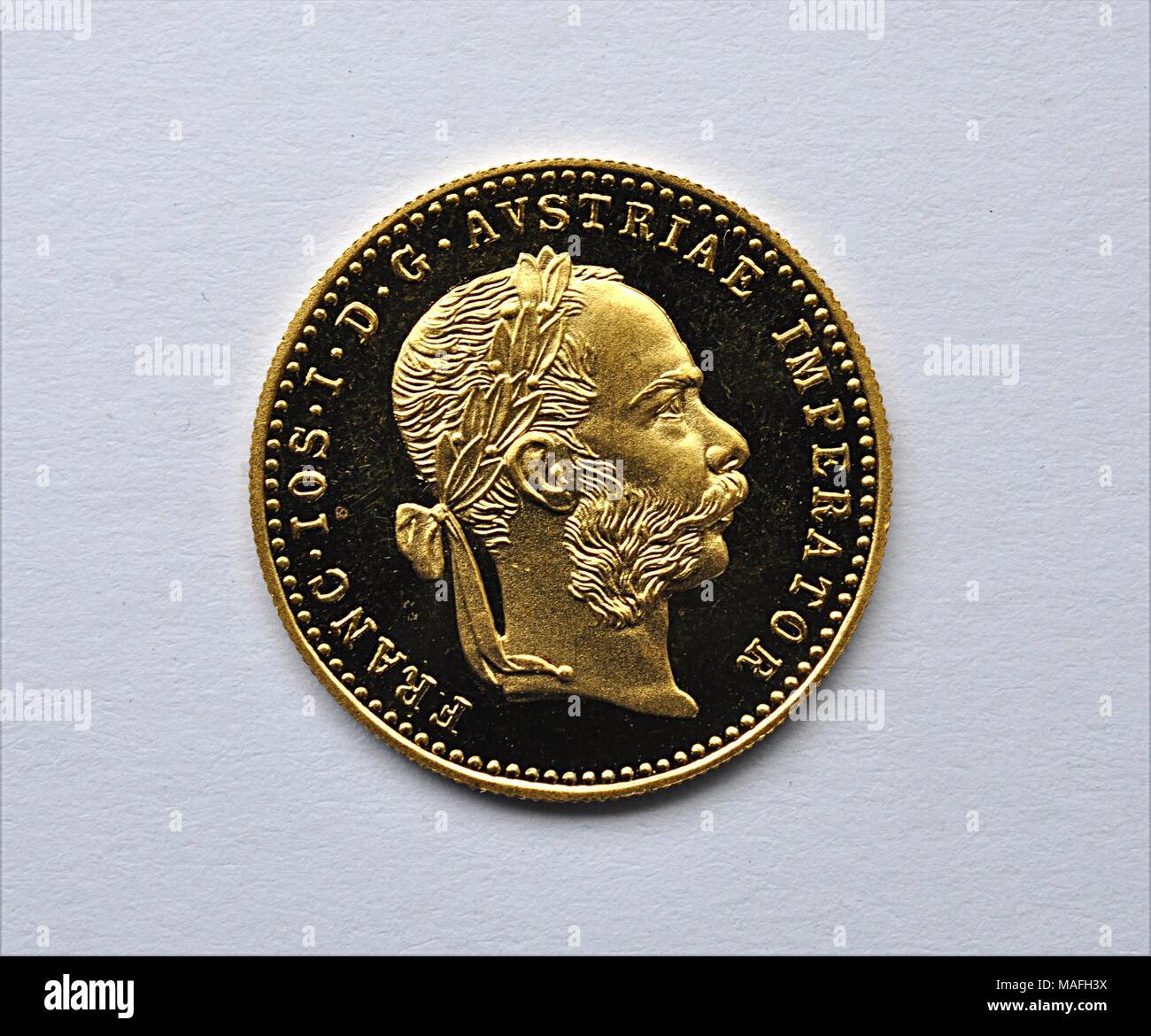 gold Ducat coin Stock Photo - Alamy
