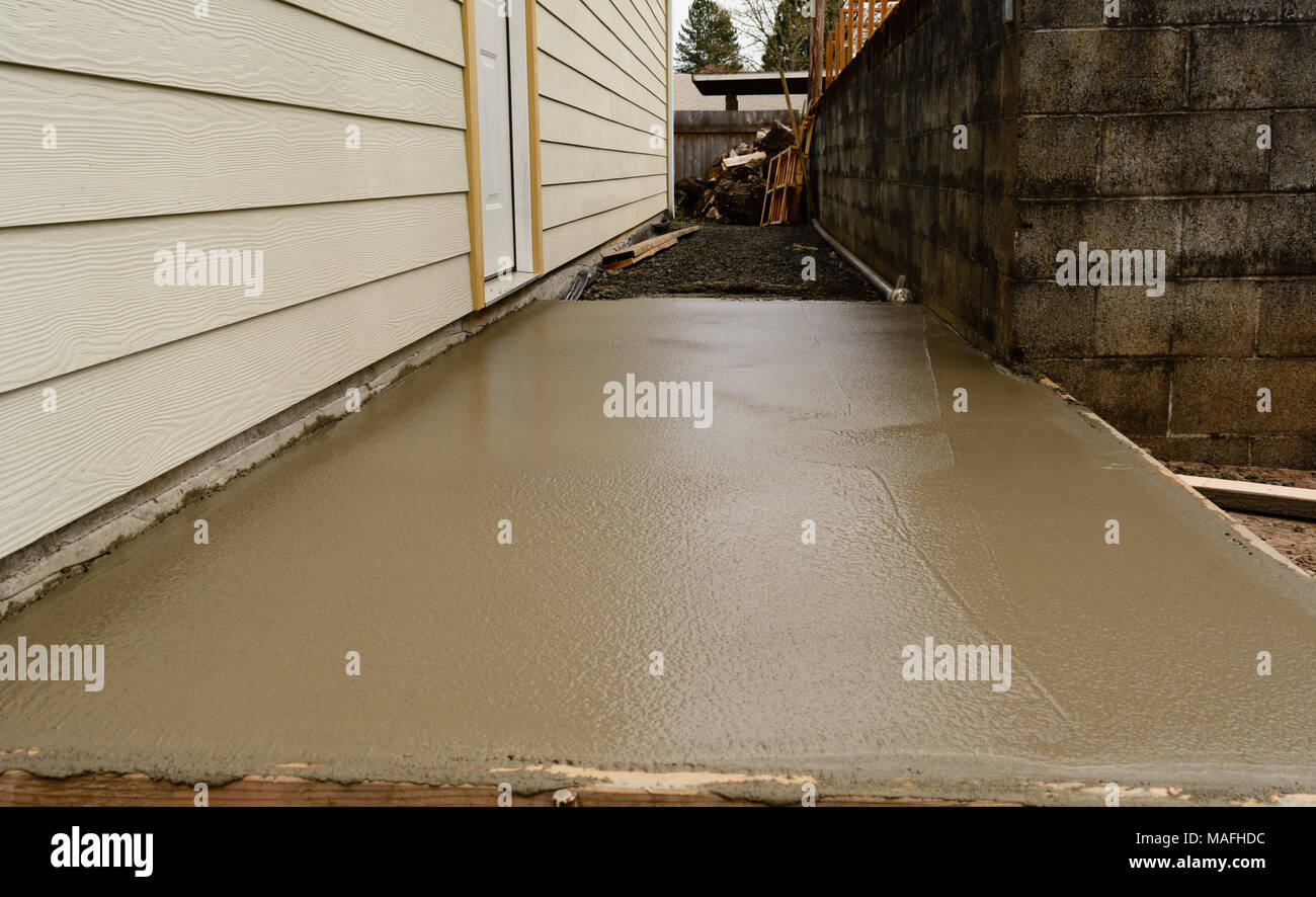 The slab is ready for smoothing Stock Photo - Alamy