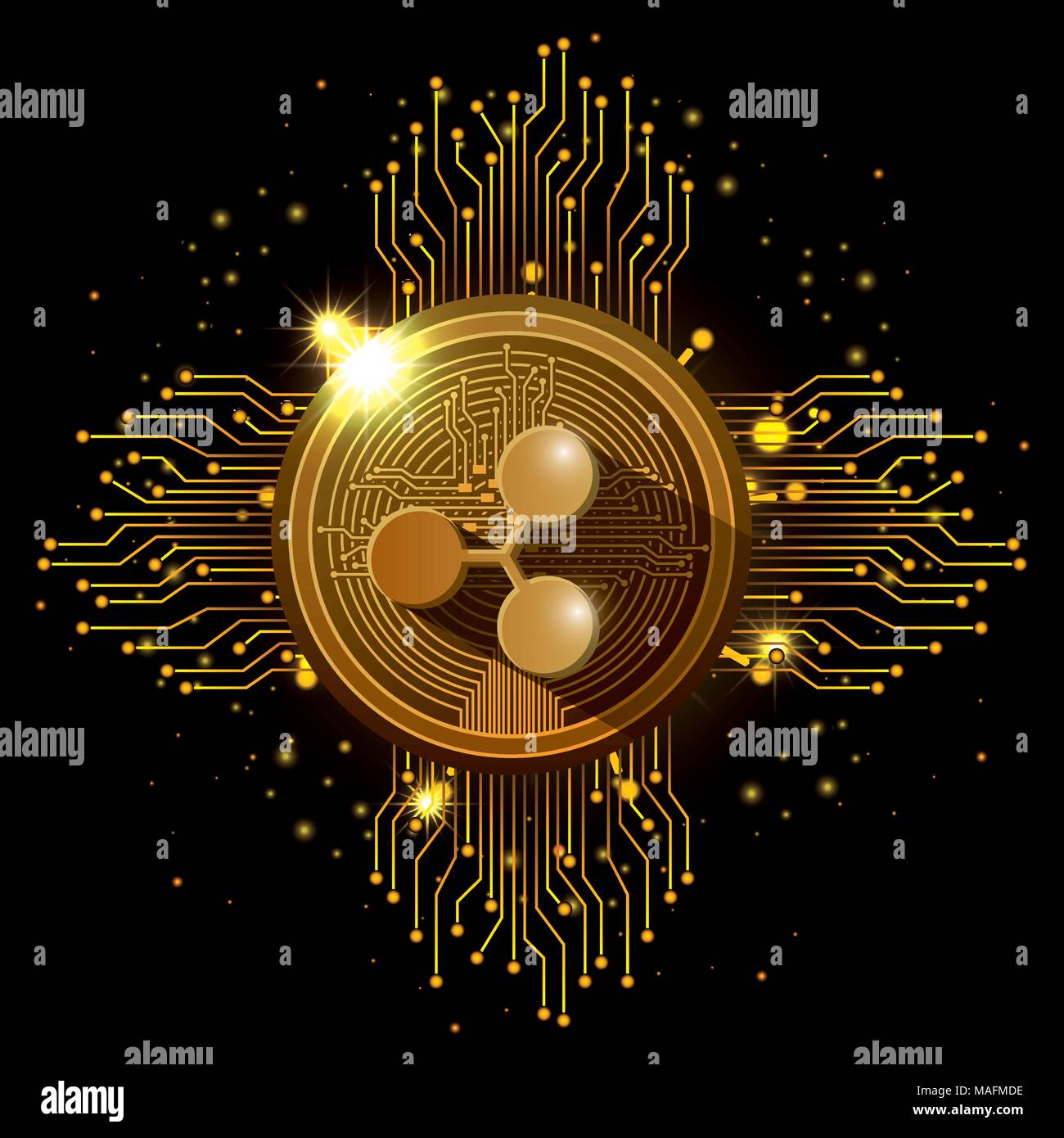 Ripple coin online business Stock Vector Images - Alamy