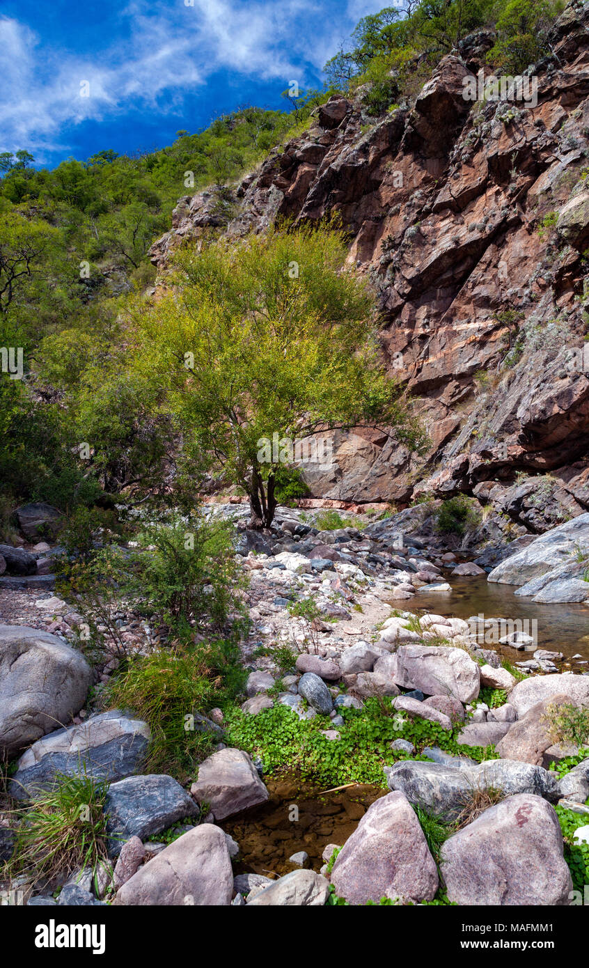 Calabalumba river. Capilla Del Monte, Córdoba, Argentina Stock Photo ...