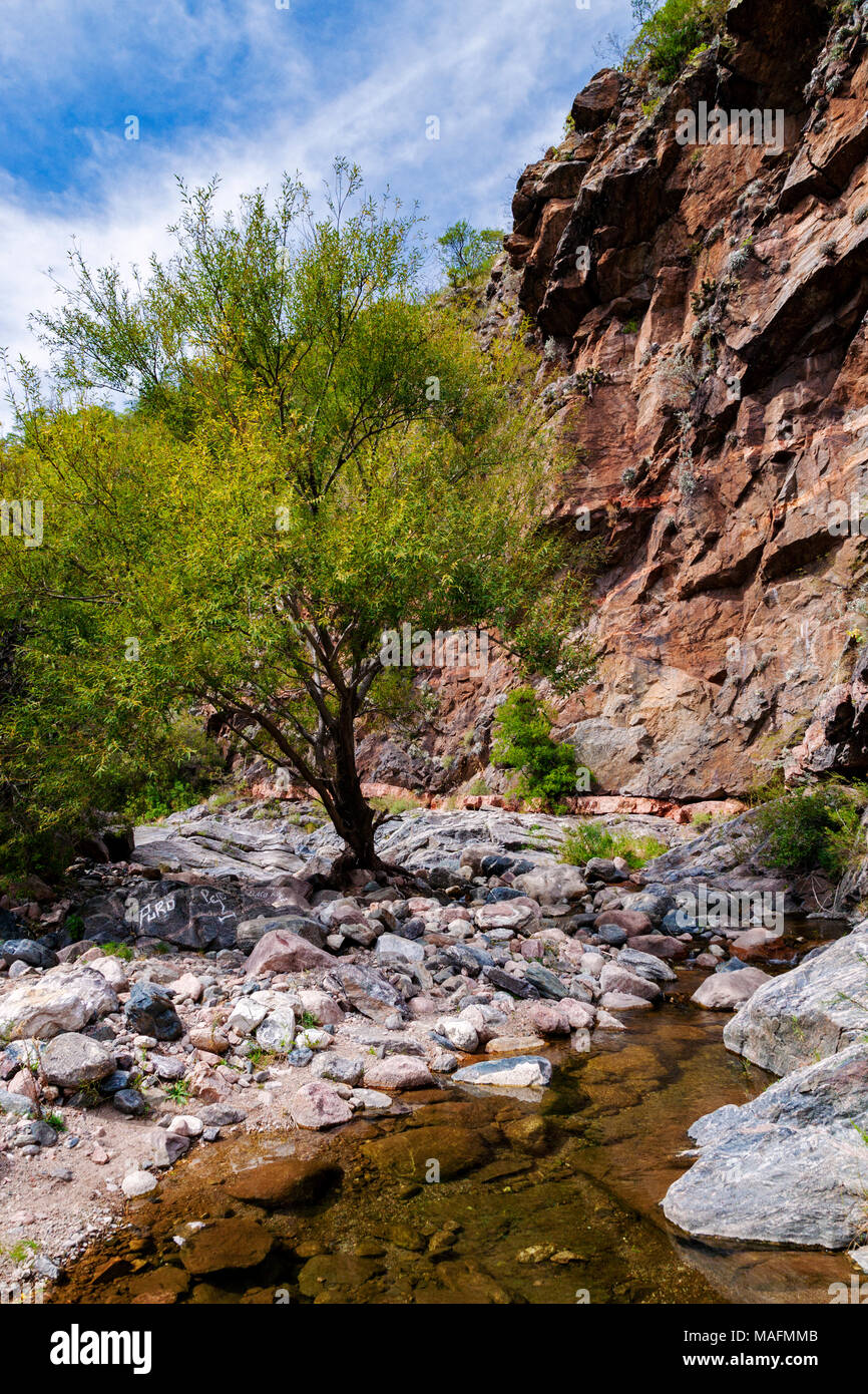 Calabalumba river. Capilla Del Monte, Córdoba, Argentina Stock Photo ...
