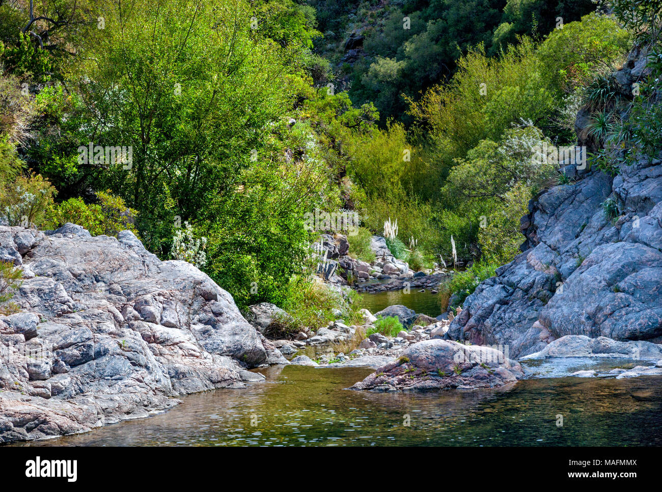 Calabalumba river. Capilla Del Monte, Córdoba, Argentina Stock Photo ...