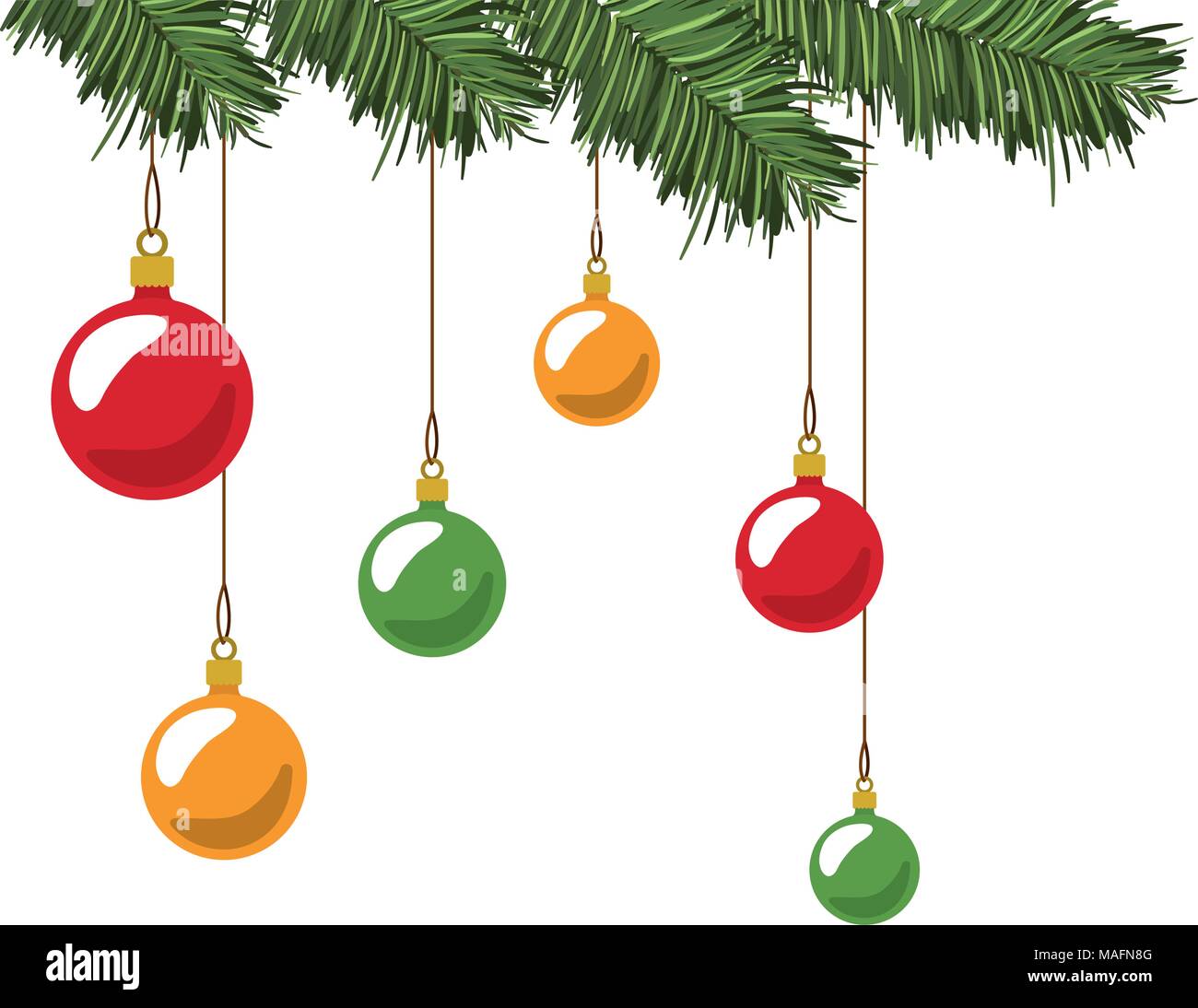 Christmas wreath template garlands Stock Vector Images - Alamy