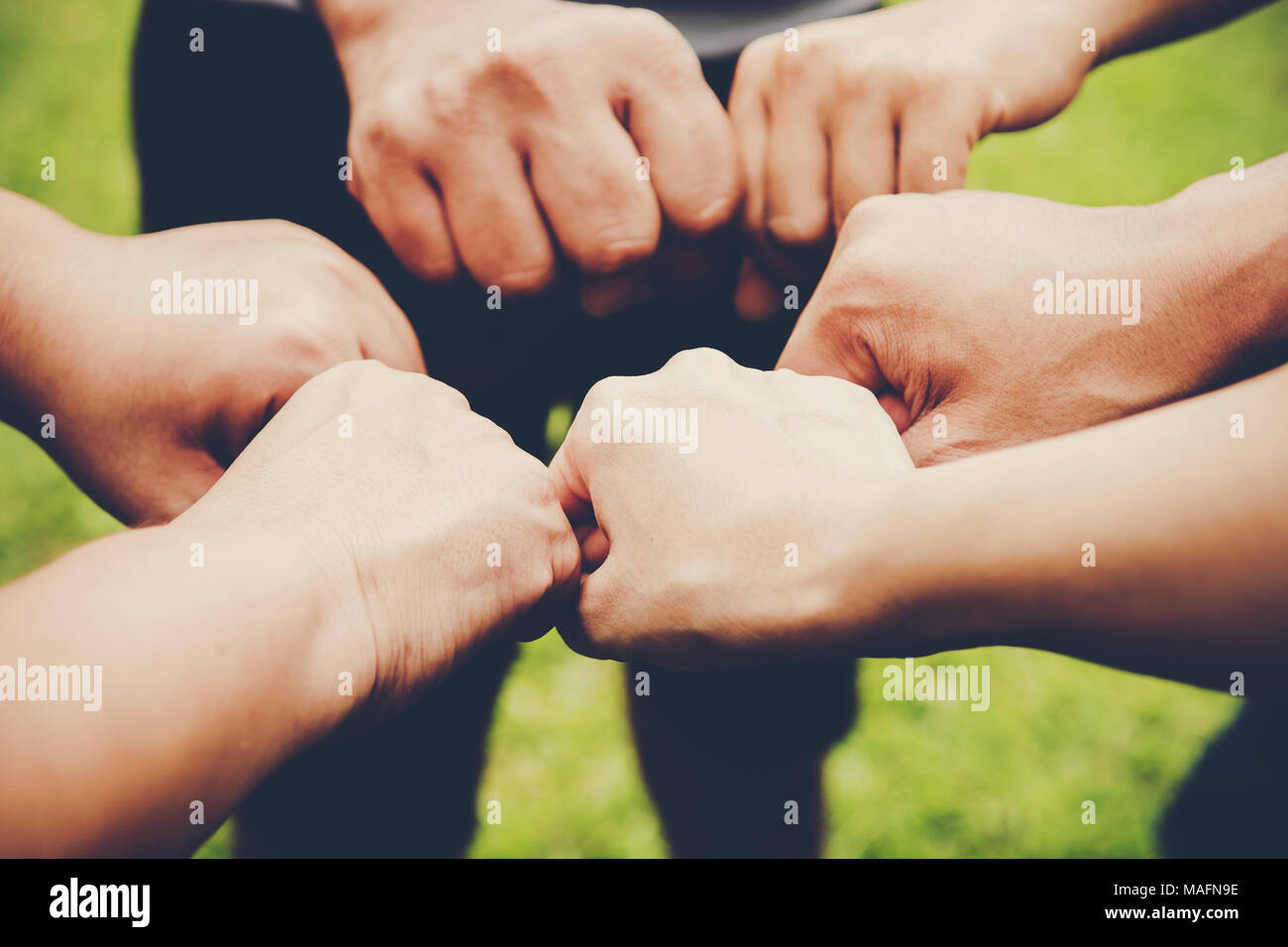Business teamwork join hands together. Business teamwork concept Stock ...
