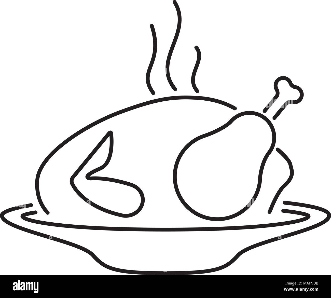 delicious chicken cook icon Stock Vector Image & Art - Alamy