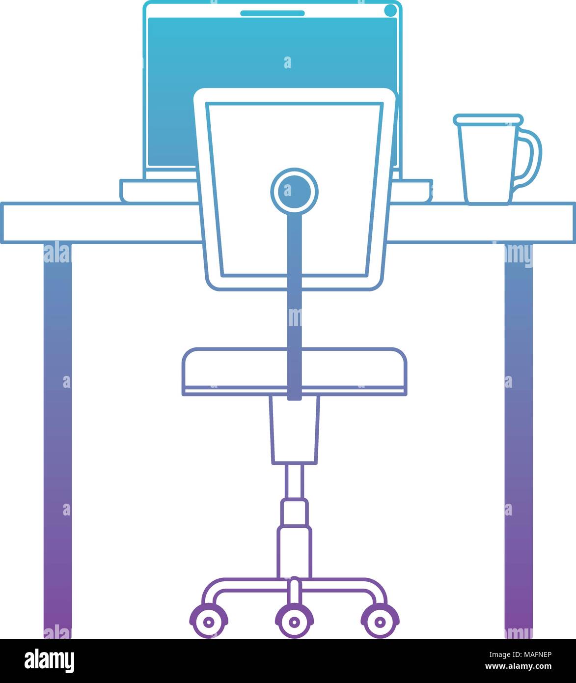 office workplace scene icon Stock Vector Image & Art - Alamy