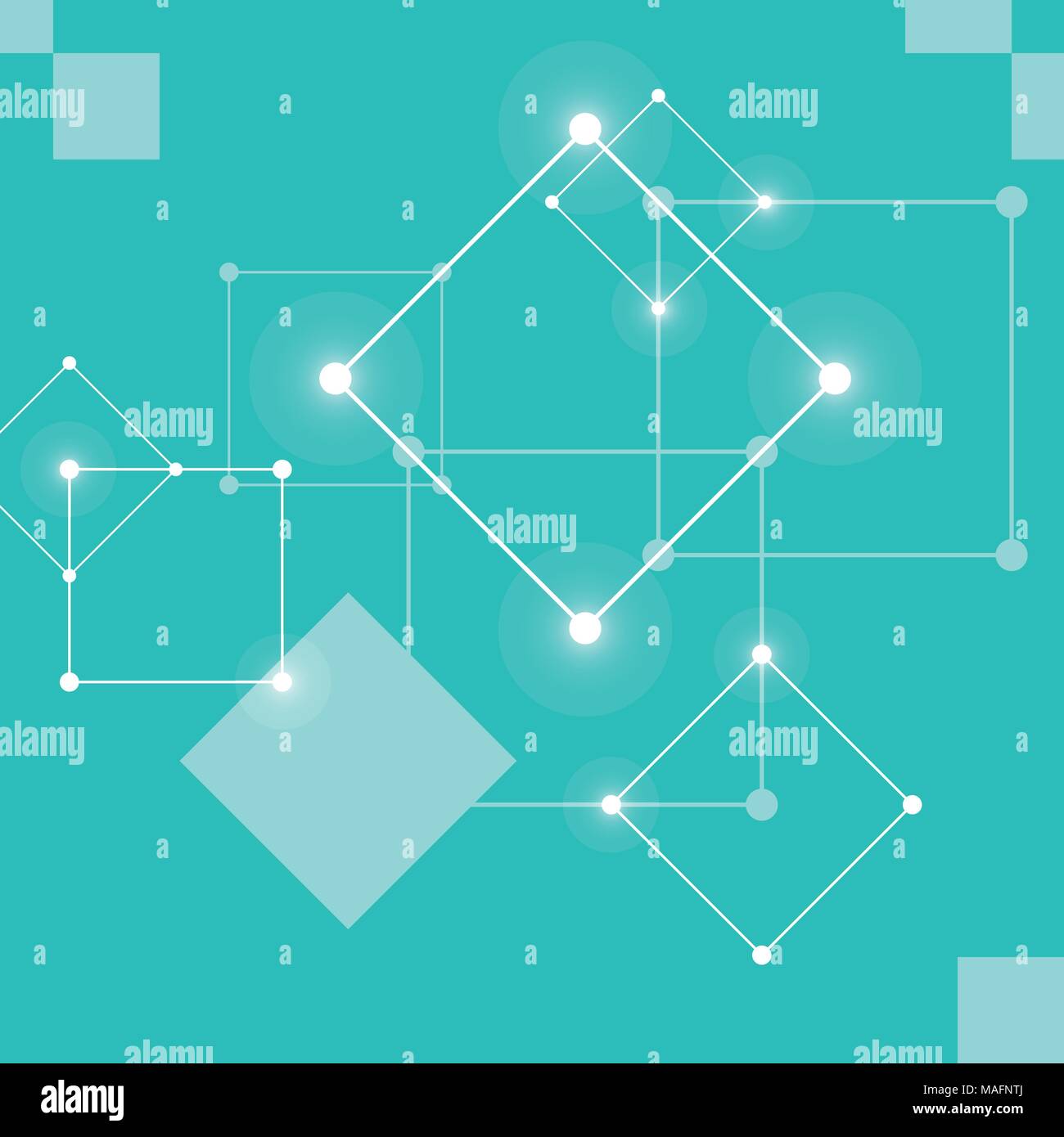 Connected dot on square abstract background, stock vector Stock Vector ...